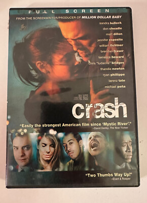 CRASH “DVD” Sandra Bullock FULL SCREEN Thrilling and Prococative ...