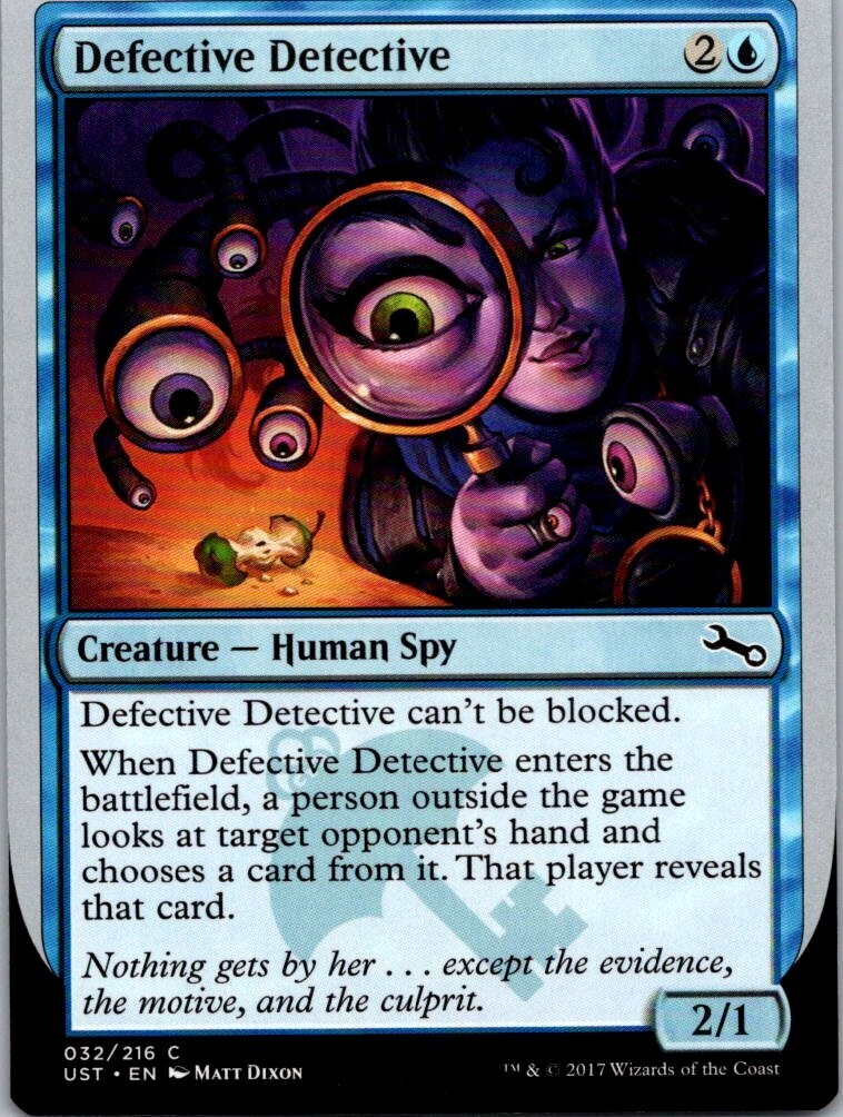 Magic the Gathering Defective Detective Unstable MTG Free Shipping! | eBay