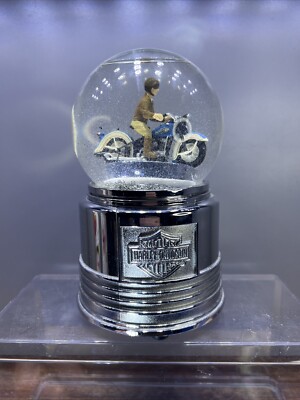 Hallmark Harley Davidson 1936 EL Knucklehead Motorcycle Snow Globe 2004 ...