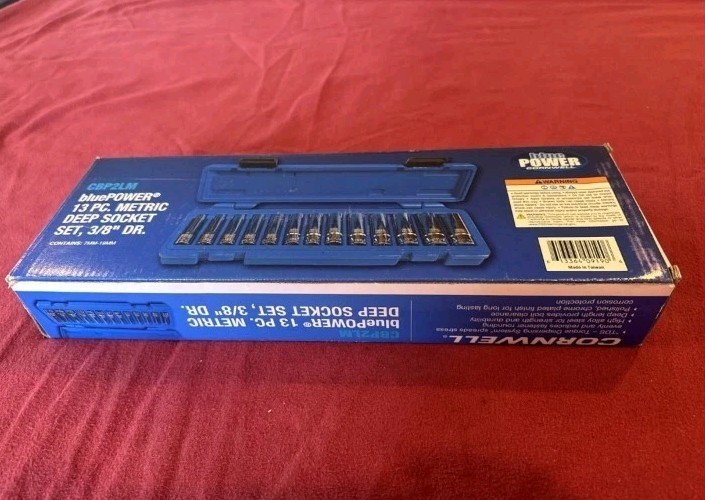 Cornwell Tools 13pc. Metric Deep Socket Set 3/8" Dr 6 Point"CBP2LM" New ...