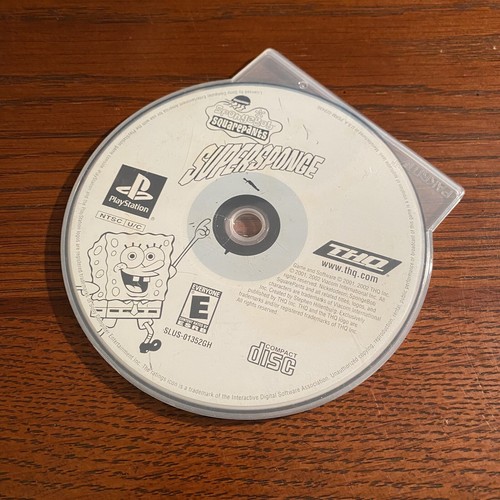 SpongeBob SquarePants: SuperSponge (PS1, 2001) Disc Only, Tested ...