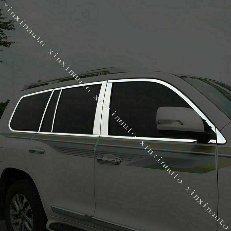 24P For Toyota Land Cruiser LC200 2008-2021 Chrome Car Window Molding ...