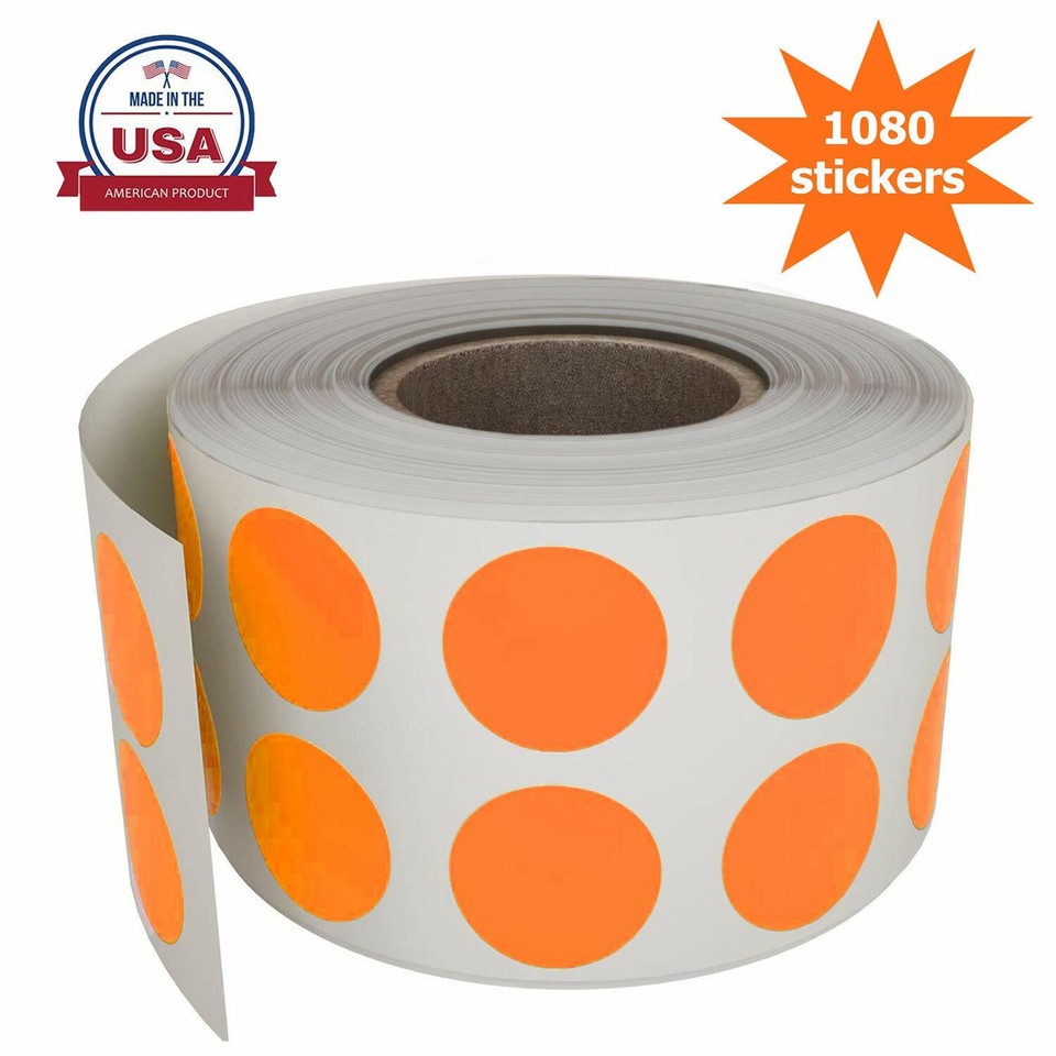 Round Dot Color Coding 1/2 Inch Stickers 13mm Circle Labels for Crafts ...