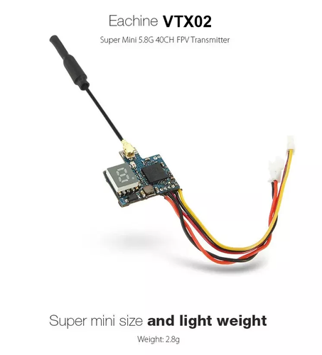 Eachine VTX02 Super Mini 5.8G 40CH RC Drone FPV Transmitter VTX | eBay