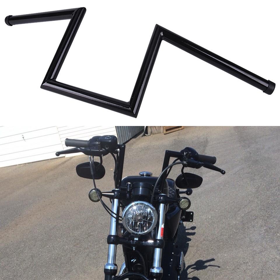 Motorcycle 8" Rise Handlebars Drag Z Bars 1" Ape For Harley Honda ...