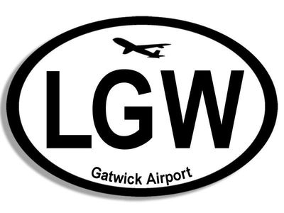 5" lgw london gatwick airport england uk bumper sticker decal | eBay