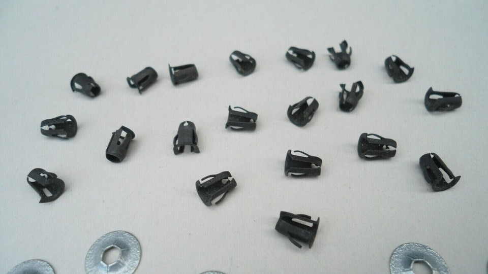 24 BADGE EMBLEM CLIPS! FOR FORD MUSTANG TORINO F100 BRONCO FAIRLANE ...