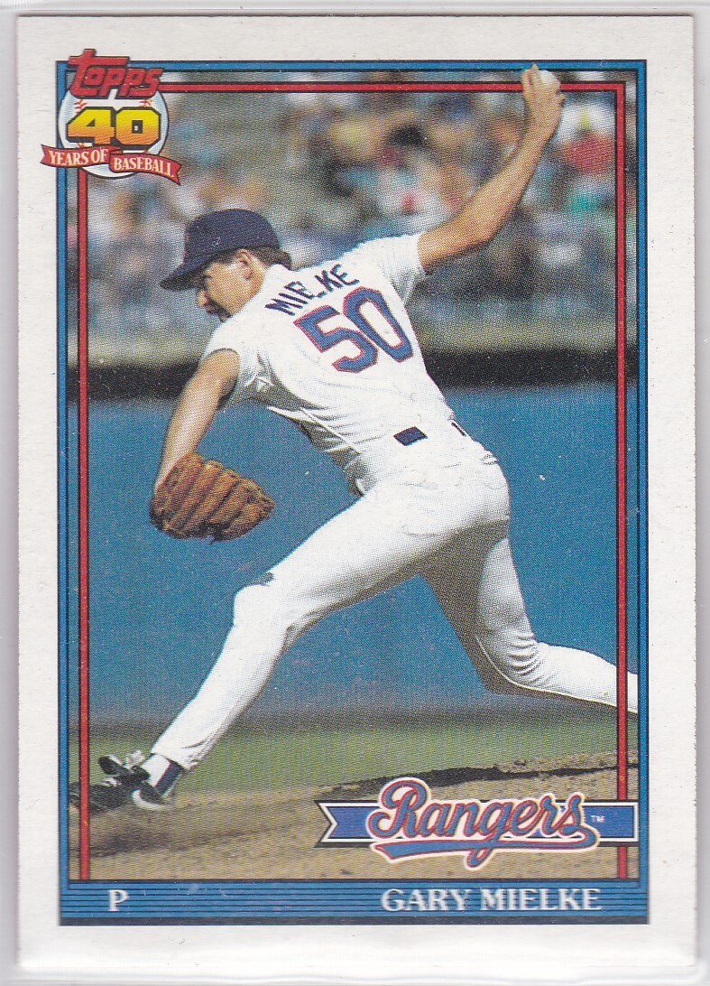 M) 1991 Topps Baseball Trading Card - Gary Mielke #54 | eBay