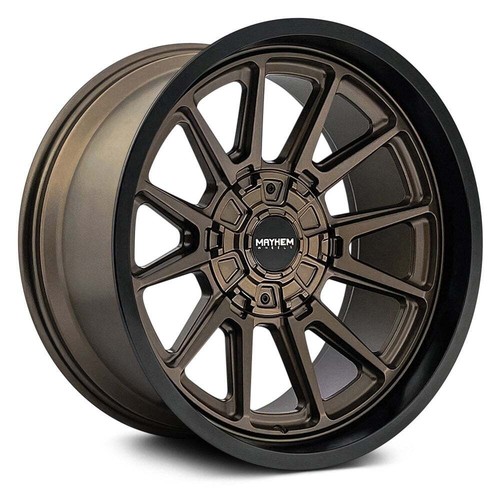 Mayhem 8116 INTREPID Wheels 18x9 (-12, 8x180, 124.1) Bronze Rims Set of ...