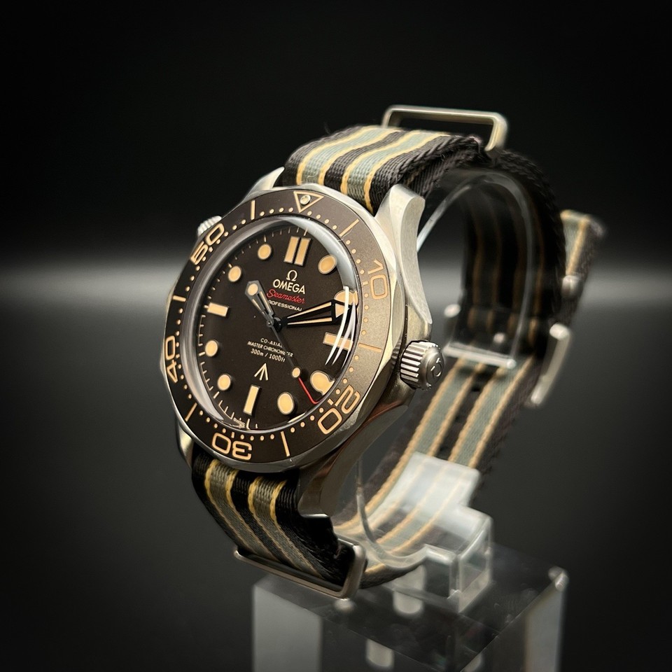 Omega Seamaster James Bond 007 No Time To Die NTTD Titanium on NATO ...