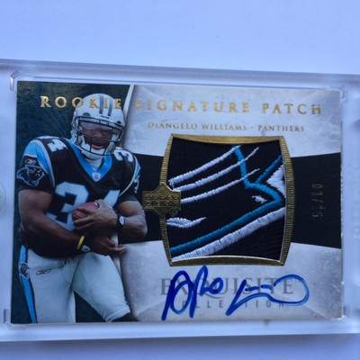 2006 UD EXQUISITE #103 DeANGELO WILLIAMS ROOKIE SIGNATURE PATCH AUTO ...