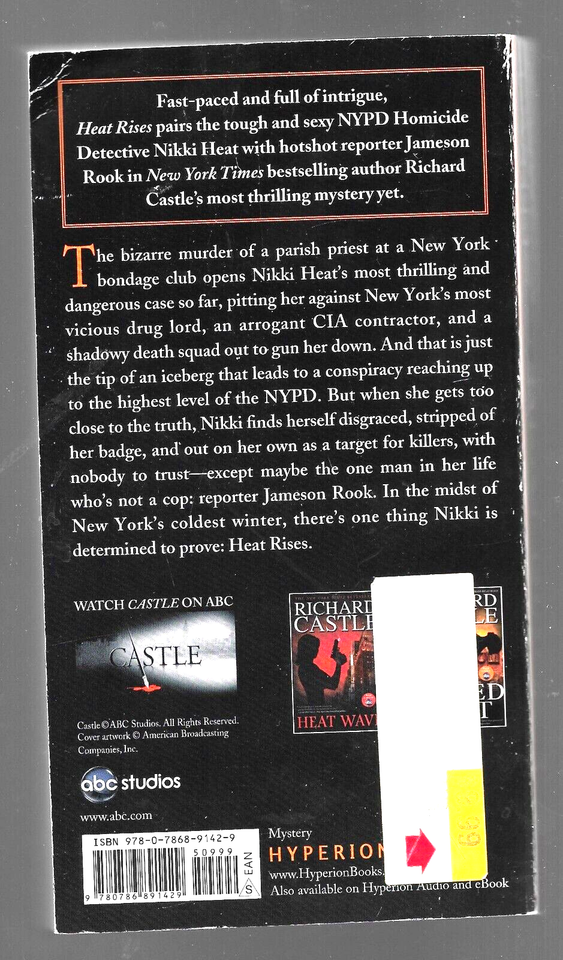 Richard Castle Heat Rises Paper Back | eBay