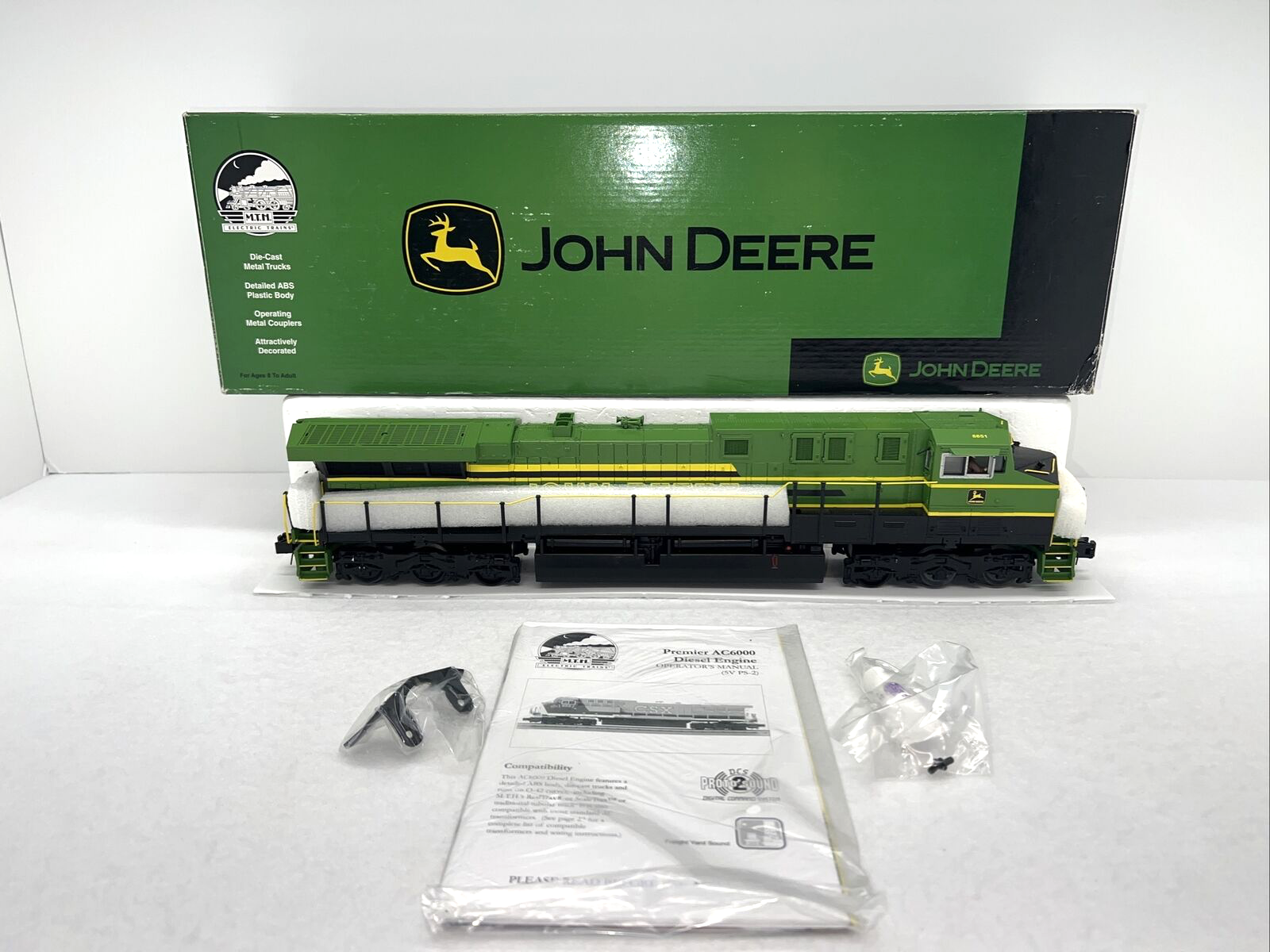 MTH+Premier+20-2506-1+John+Deere+AC6000+Diesel+Engine+PS.2+O+BCR+ ...
