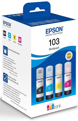 Genuine Epson 103 ink bottle Cartridge EcoTank L3110 L3111 L3150 L3151 ...