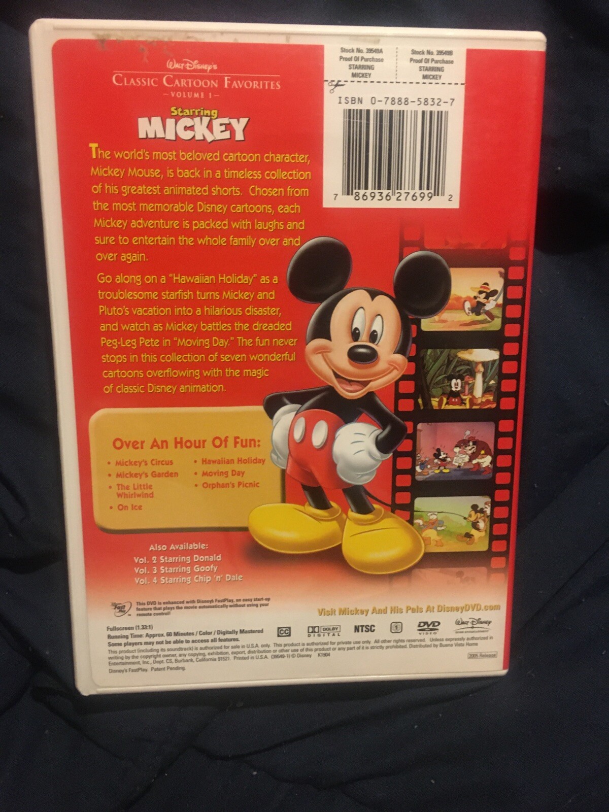 Walt Disneys Classic Cartoon Favorites Starring Mickey (DVD, 2005 ...