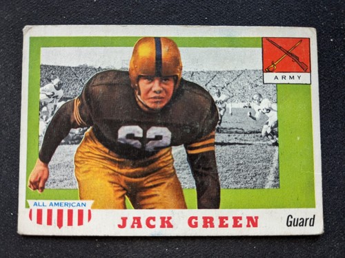 1955 Topps All American Football Card # 53 Jack Green - Army (VG/EX) | eBay