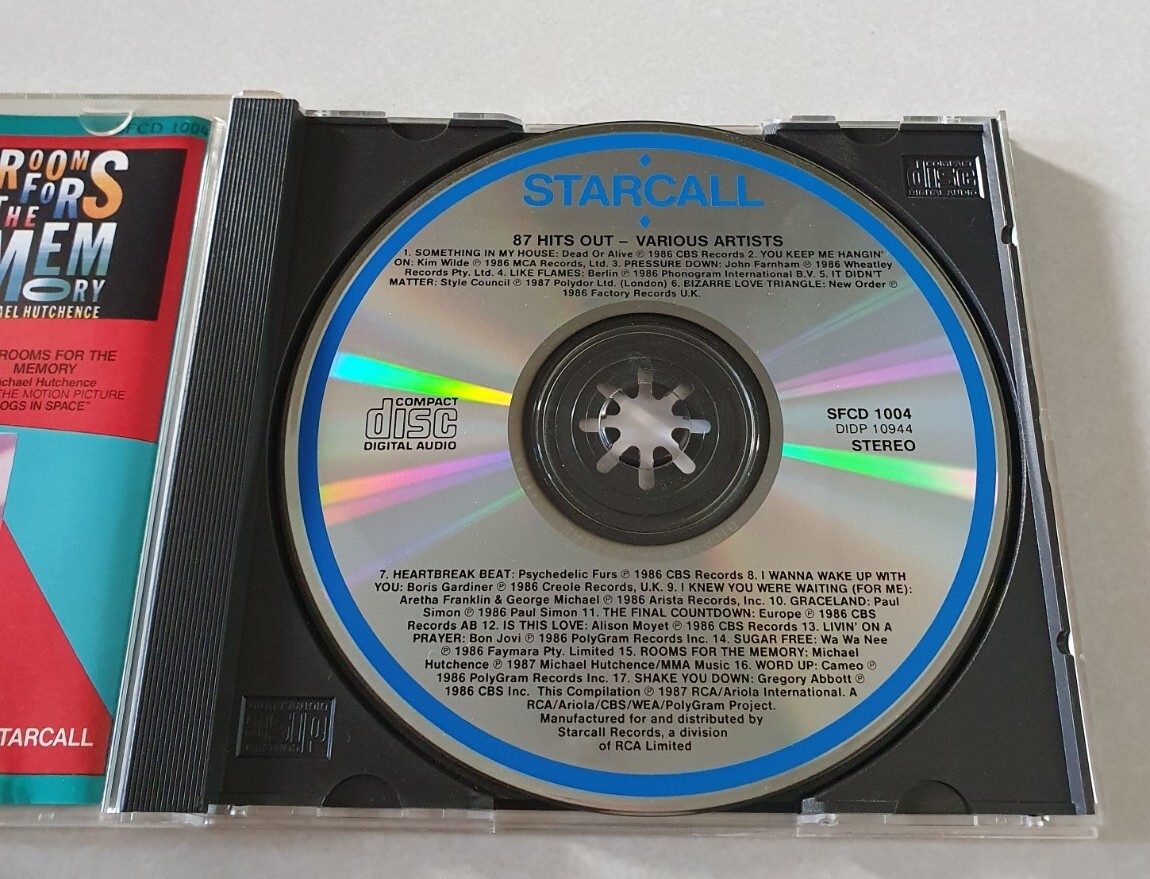 87 Hits Out CD Various VERY RARE 1980s Pop Rock Starcall Australian ...