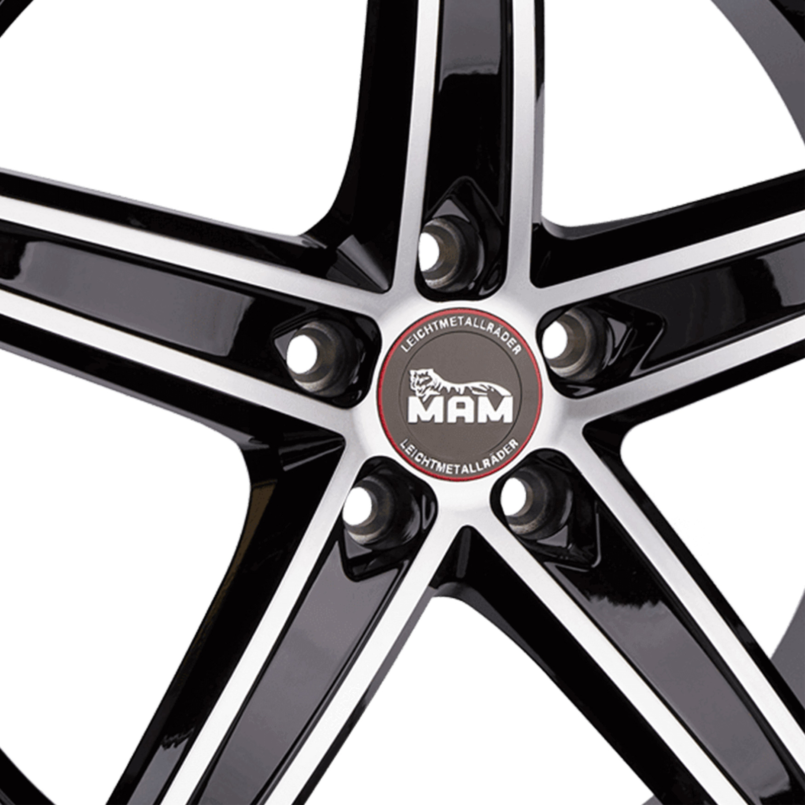 19" Alufelgen MAM OX18 Black Front Polish für BMW 4er F33 Cabrio 3C M ...