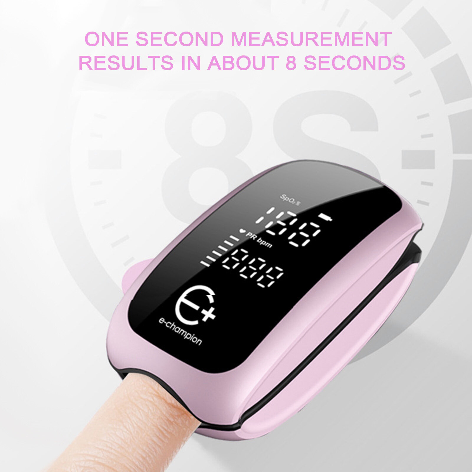 Rechargeable Finger Pulse Oximeter Blood Oxygen Monitor LED Display ...