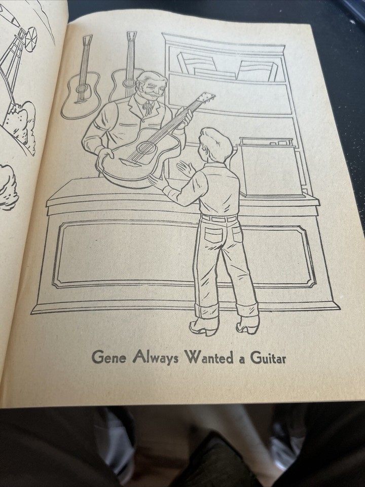 GENE AUTRY COWBOY WESTERN COLOR COLORING BOOK by WHITMAN 1975 UNUSED ...