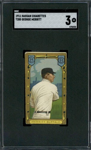 1911 T205 Gold Border George Merritt - SGC 3 | eBay