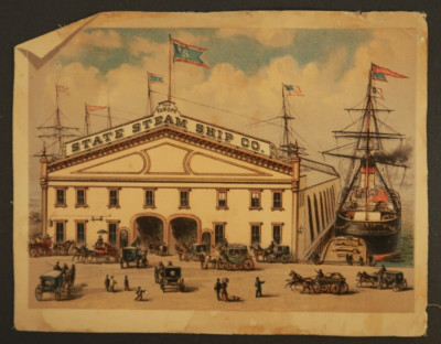 State Steam Ship Co. For Europe Vintage Trade Card Advertisement Steamship Boat | eBay