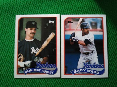 (2 Cards) 1989 Topps #700 Don Mattingly & #302 - Gary Ward - New York ...