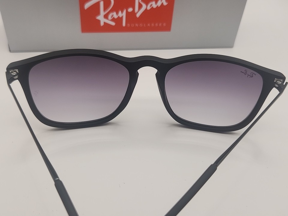Ray Ban RB4187 Chris Sunglasses - Grey Gradient Lenses | eBay