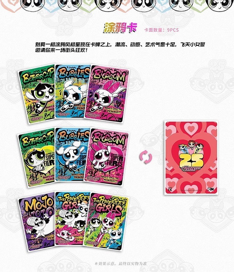 The Powerpuff Girls 25th Anniversary Collectible Card Sealed Booster ...