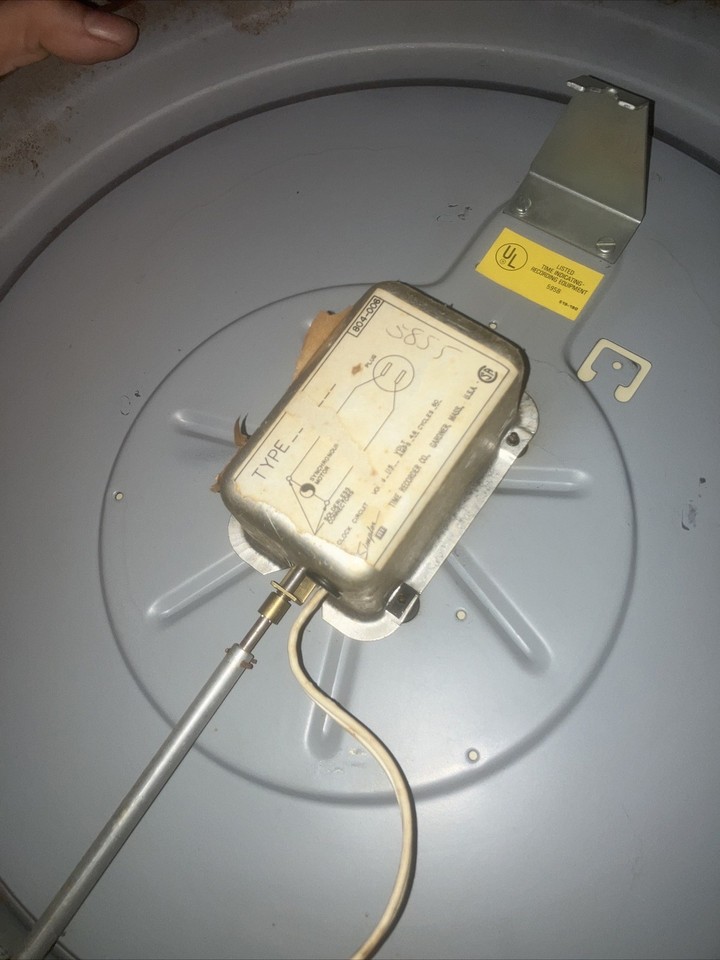 Simplex Electric School Clock 804-006 Vgc Glass Face 13 Inches Across ...