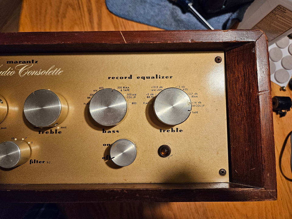 Vintage Marantz Consolette Model 1 Mono Tube Pre-amplifier | eBay