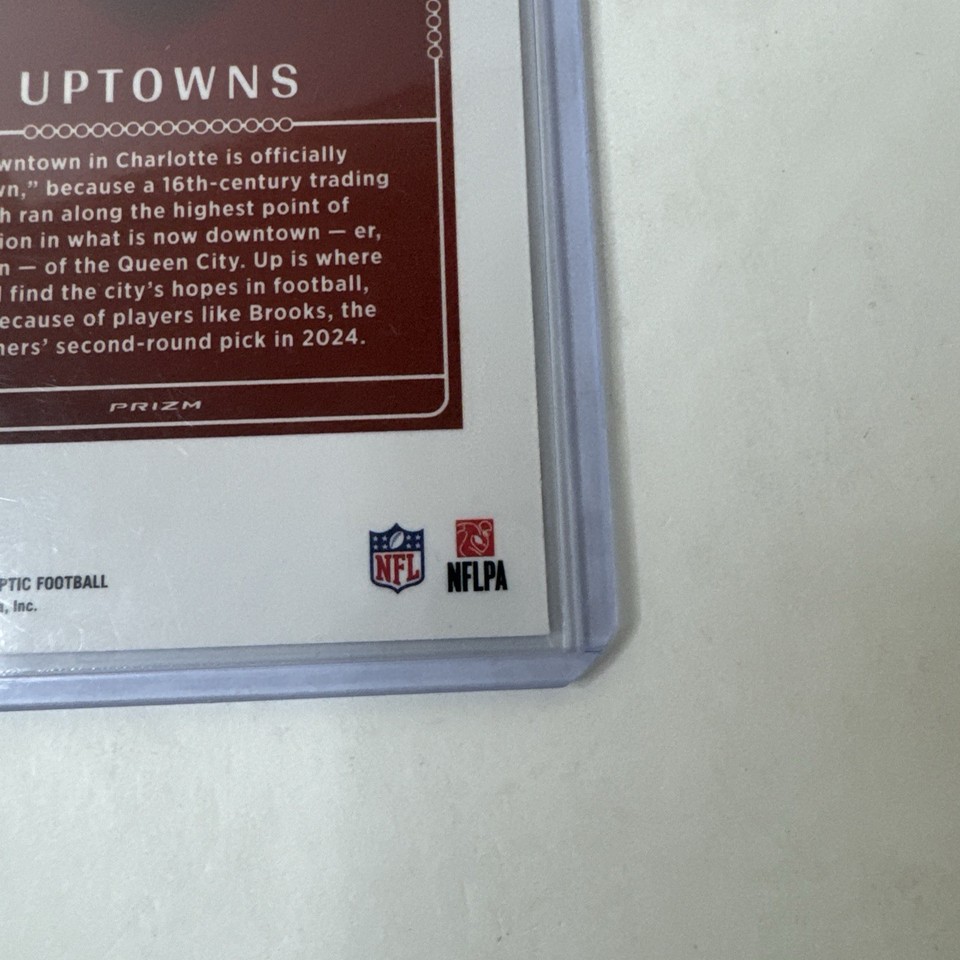 2024 Optic UPTOWNS Jonathon Brooks Rookie Card Case Hit. Panthers | eBay