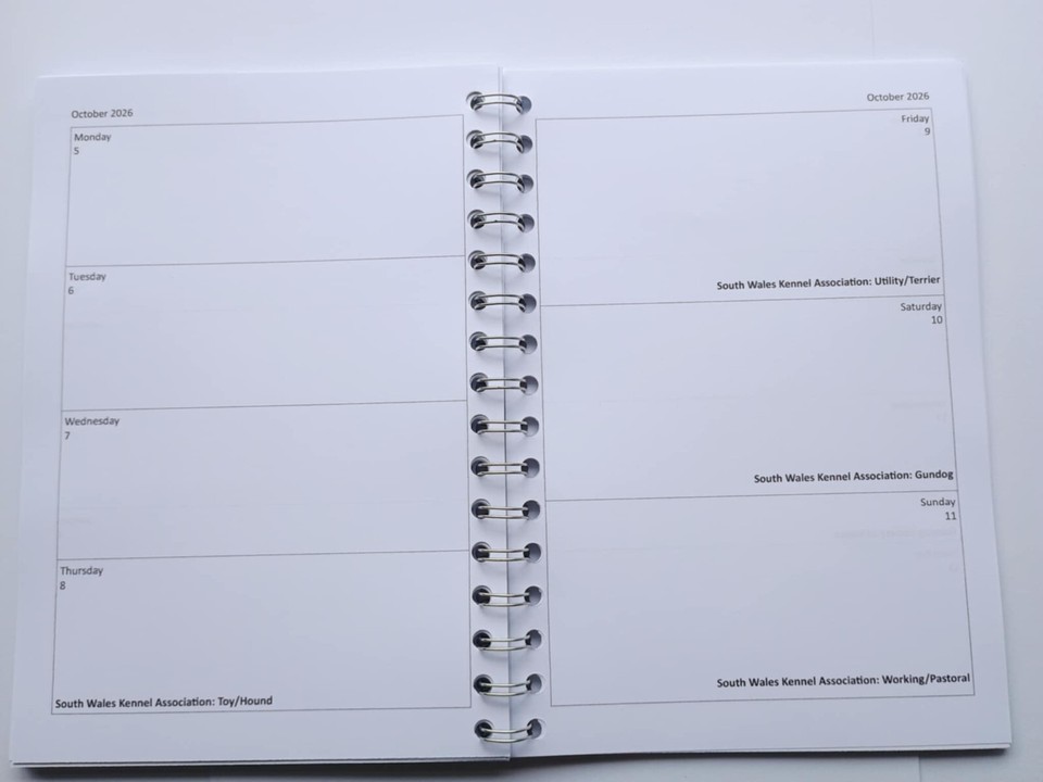Shih Tzu 2026 Diary A5, A6, A4 Dog Show, Normal, Appointment | eBay UK