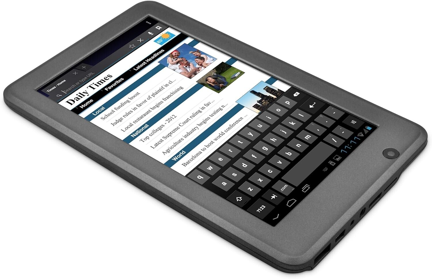 Ematic EGS0001 eGlide Steal 7 Capacitive Touch Screen Internet Tablet ...