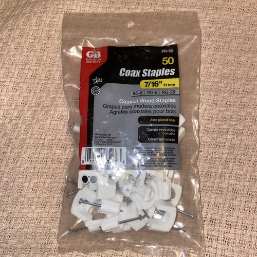 Gardner Bender 7/16 in Coaxial Wood Staples 45 pack | eBay