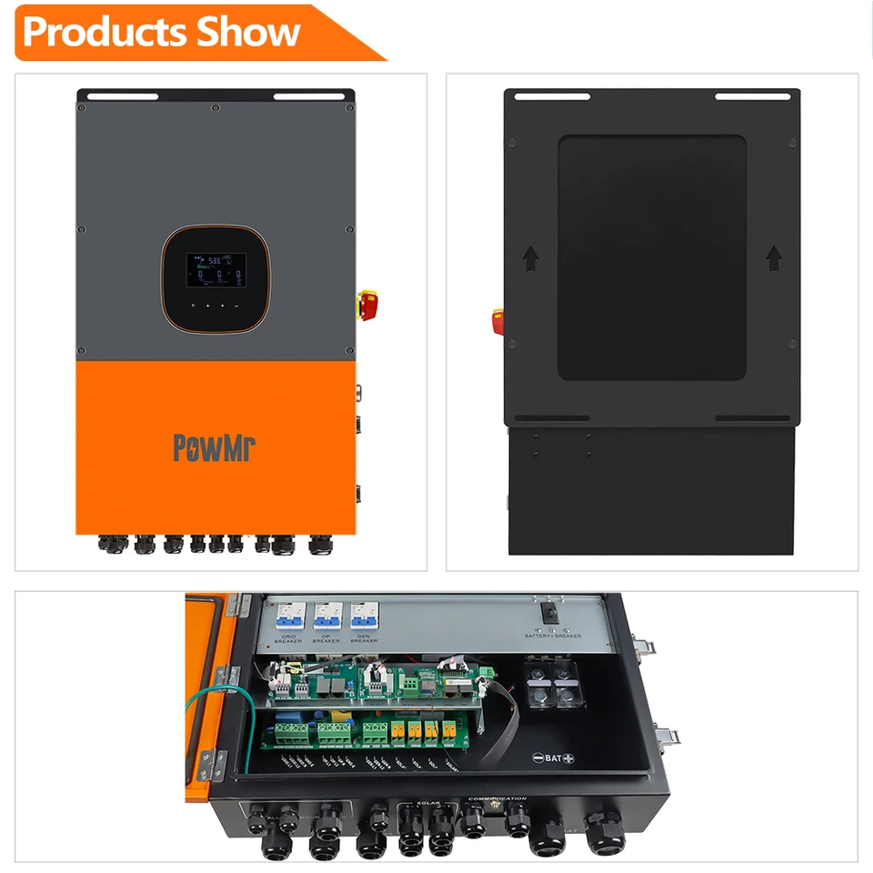 10KW 48V Solar Hybrid Inverter Split Phase 120Vac/208Vac/240Vac ...