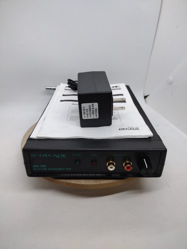 Decade MS-100 FM Mono Professional Grade Low Power Audio Transmitter ...