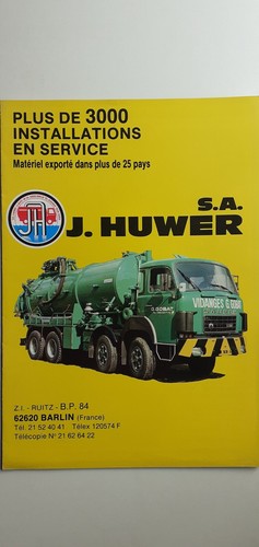 J. Huwer: Municipal Disposal Vehicles (Brochure Booklet); approx. 1980 ...