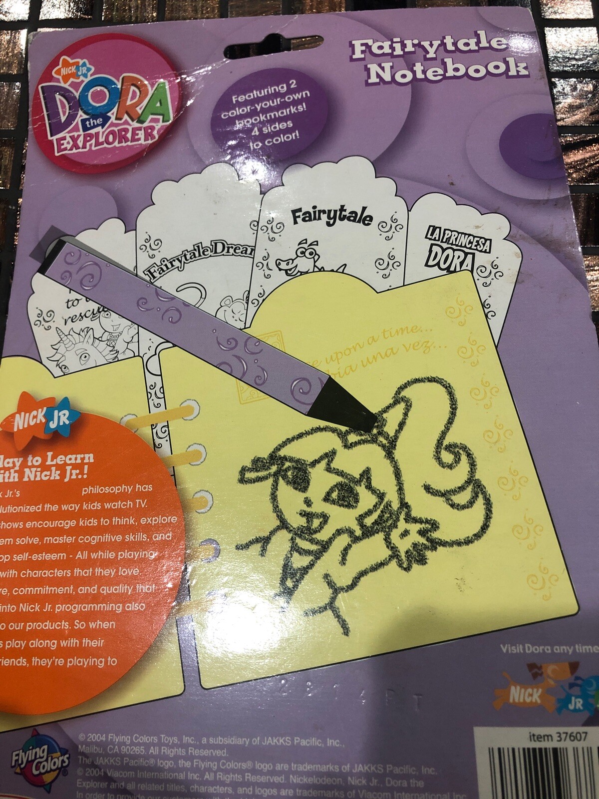 Rare Collectible Dora The Explorer Fairytale Notebook Dry Erase Jumbo ...