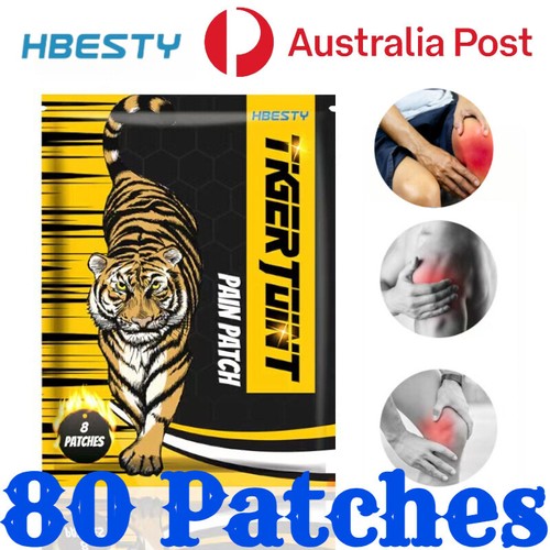 80 Pcs Tiger Joint Pain Patches Waist Sticker Arthritis Neck Ache ...