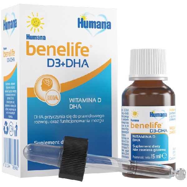 Humana Benelife Vitamin D3 DHA 15ml for Baby Supplement for sale online ...