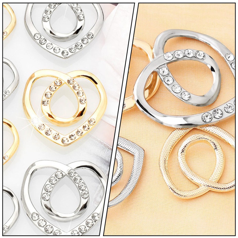 4Pcs Multifunctional T- Buckles Women Clothing Scarf Buckle Decors ...