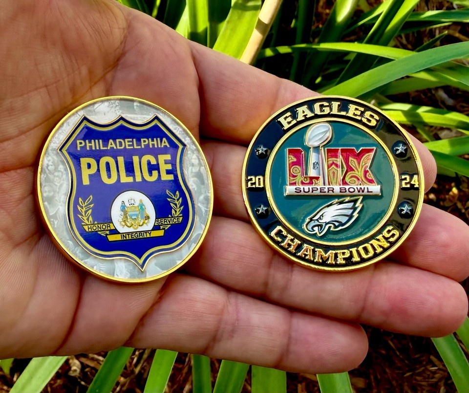 Philadelphia Eagles Super Bowl 59 LIX Champs Police Challenge Coin ...