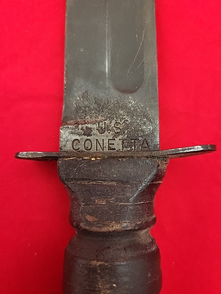 US CONETTA MK2 MARK 2 MILITARY FIGHTING KNIFE W/SHEATH VINTAGE 100% ...