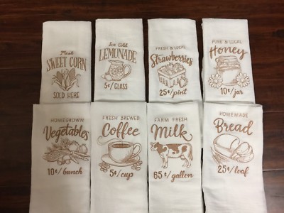 VINTAGE FARMERS MARKET FLOUR SACK TOWELS | eBay