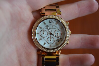 MICHAEL KORS CHRONOGRAPH WATCH MK5491 SWAROVSKI CRYSTALS IN THE BOX | eBay