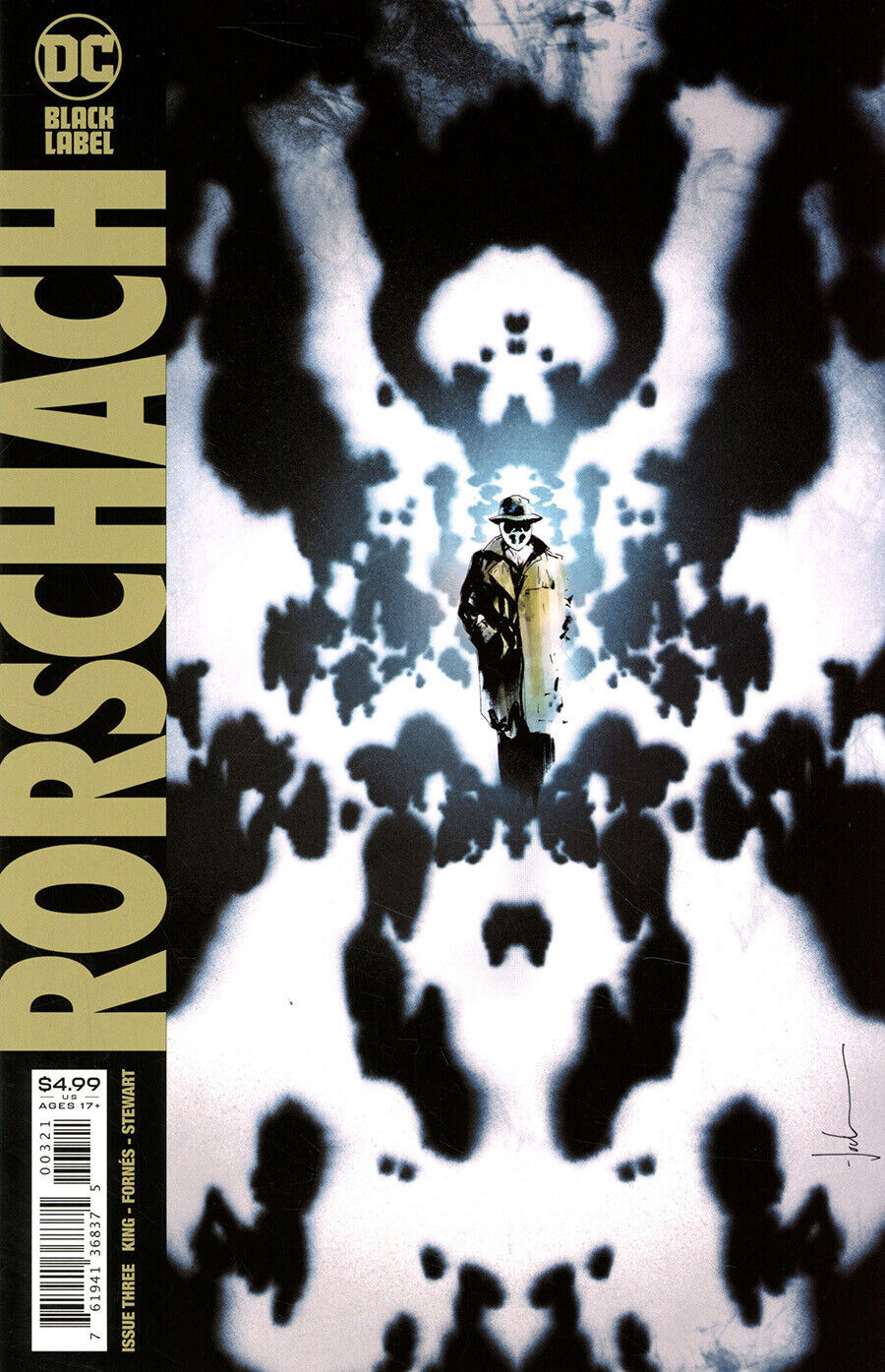 Rorschach #3 2020 Unread Jock Variant Cover DC Black Label Comic Book ...