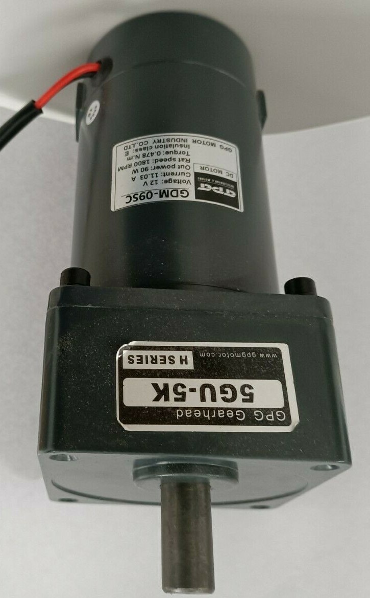 Gear Head Electric Motor 12V GPG H Series 5GU-5K, 90W Output | eBay ...