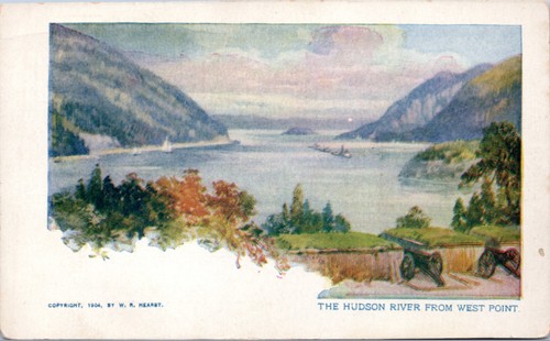 Postcard NY - The Hudson River from West Point | eBay