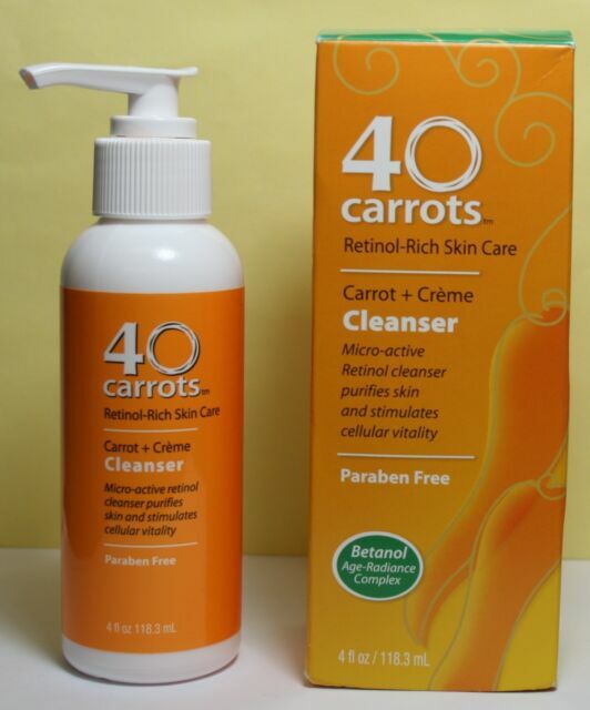 40 Carrots Retinol-rich Skin Care Carrot Creme Cleanser 4 FL Oz. for ...